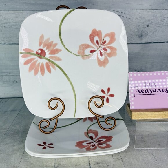 Corelle | Dining | Corelle Pretty Pink Break Chip Resistant Muli Floral ...